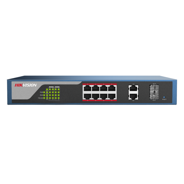 Hikvision (DS-3E1310P-E) 8 Port Fast Ethernet Web POE Switch | Innox ...